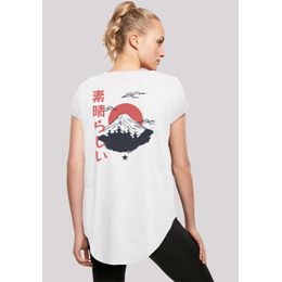 F4NT4STIC Damen T-Shirt "Mount Fuji", wei&szlig;, Gr. S, Obermaterial: 100% Baumwolle, Shirts, Print