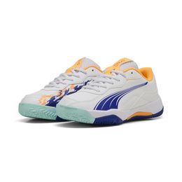 Puma Kinder Sneaker "NOVA Smash Padelschuhe Jugendliche", Gr. 38,5, wei&szlig;, Obermaterial: Synthetik, Textil; Futter: Textil; Innensohle: Textil;