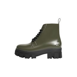 N91 Damen Schnürboots "Style Choice NN", Gr. 39, grün, Leder, Schuhe