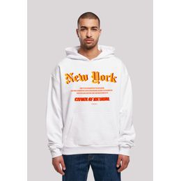 F4NT4STIC Herren Kapuzenpullover "New York OVERSIZE HOODIE", wei&szlig;, Gr. S, Obermaterial: 100% Baumwolle, Pullover, Print
