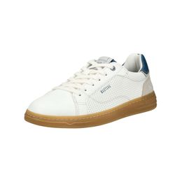 Mustang Shoes Herren Sneaker "Mustang Shoes Sneaker Lederimitat", Gr. 46, weiß, Lederimitat, Schuhe