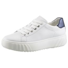 Ara Damen Plateausneaker "MONACO", Gr. 9, bunt, Glattleder, kontrastfarbene Details, Schuhe, Freizeitschuh, Halbschuh, Schn&uuml;rschuh, mit