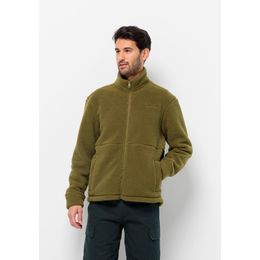 Jack Wolfskin Herren Fleecejacke "FELSLICHT JKT M", gr&uuml;n, Gr. M, OBERSTOFF 100% POLYESTER FUTTER 100% POLYESTER, Jacken