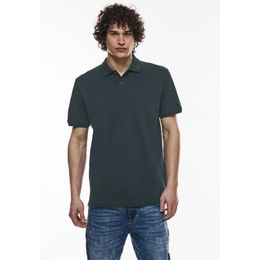 Street One MEN Herren Poloshirt, grün, Gr. XL, unifarben, Web, 100% Baumwolle, Shirts, in Unifarbe
