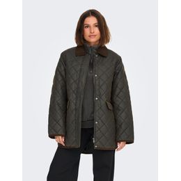 Only Damen Steppjacke "ONLMOUNTAIN QUILTED JACKET CC OTW", grün, Gr. M, unifarben, Web, Obermaterial: 100% Polyester, Jacken