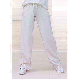 Damen Loungehose, Copenhagen Studios, Gr. 36, wei&szlig;, Sweatware, Obermaterial: 54% Modal, 40% Polyester, 6% Elasthan, unifarben, Hosen, extra softes