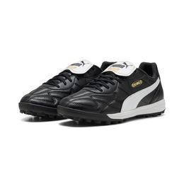 Puma Damen Fu&szlig;ballschuh "KING TOP TT Fu&szlig;ballschuhe Erwachsene", Gr. 42,5, schwarz-wei&szlig;, Obermaterial: Synthetik; Futter: Synthetik; Innensohle: