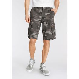 AJC Herren Cargoshorts, grün, Gr. 42, unifarben, Web, Obermaterial: 100% Baumwolle, Hosen, aus strukturiertem Web