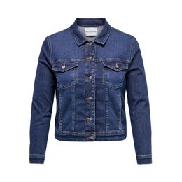Only CARMAKOMA Damen Jeansjacke "CARWESPA LS DBD JACKET DNM", blau, Gr. 44, unifarben, Denim/Jeans, Obermaterial: 79% Baumwolle, 20% Polyester, 1%