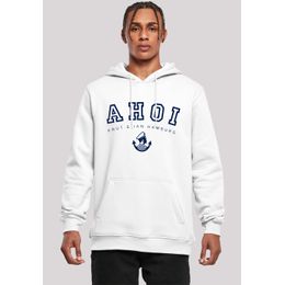 F4NT4STIC Herren Kapuzenpullover "Ahoi Knut & Jan Hamburg", wei&szlig;, Gr. XXL, Obermaterial: 65% Baumwolle, 35% Polyester, Pullover, Print