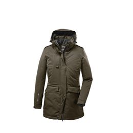 Killtec Damen Parka "Ostfold WMN PRK B", gr&uuml;n, Gr. 50, Oberstoff: 100% Polyester, Futter: 100% Polyester, Wattierung: 100% Polyester, Jacken