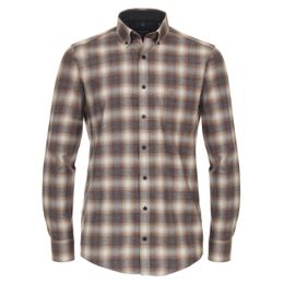 Casamoda Herren Flanellhemd "Casamoda Flanellhemd kariert", gr&uuml;n, Gr. 7XL, kariert, 100% Baumwolle, Hemden