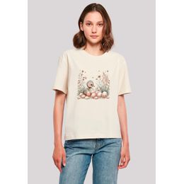 F4NT4STIC Damen T-Shirt "Ente Ostereier Blumen Küken", weiß, Gr. XS, Obermaterial: 100% Baumwolle, Shirts, Premium Qualität