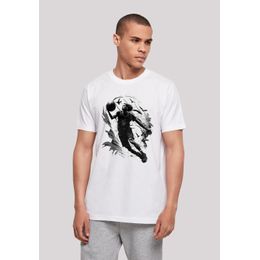 F4NT4STIC Herren T-Shirt "Basketball Spieler", weiß, Gr. XL, Obermaterial: 100% Baumwolle, Shirts, Print