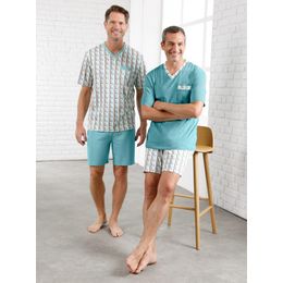 wäschepur WÄSCHEPUR Herren Shorty, Gr. 44, grün, 100% Baumwolle, Homewear-Sets