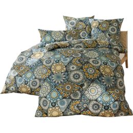 w&auml;schepur unisex Bettw&auml;sche schwarz-topas-bedruckt Gr&ouml;&szlig;e 40x80/135x200 cm