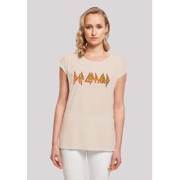 F4NT4STIC Damen T-Shirt "Def Leppard Shatter Logo", wei&szlig;, Gr. XL, Obermaterial: 100% Baumwolle, Shirts, Premium Qualit&auml;t