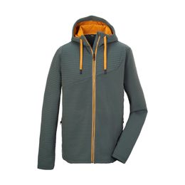 Killtec Herren Strickjacke "KOS 123 MN FLX JCKT", grün, Gr. M, Obermaterial: 98% Polyester, 2% Elasthan;Obermaterial 2: 98% Polyester, 2%