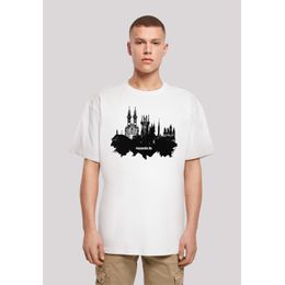 F4NT4STIC Herren T-Shirt "Cities Collection - Munich skyline", wei&szlig;, Gr. XL, Obermaterial: 100% Baumwolle, Shirts, Print