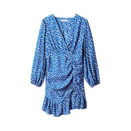 Mango Kleid 'Fresa' Damen Größe 34 blau / weiß Winterkleid