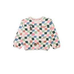 STACCATO Sweatshirt M&auml;dchen Gr&ouml;&szlig;e 116/122 creme / royalblau / mint / rosa