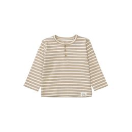 STACCATO Shirt Gr&ouml;&szlig;e 74 dunkelbeige / wei&szlig;
