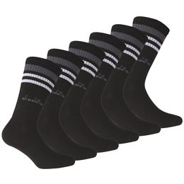 Diadora Sportsocken Herren Gr&ouml;&szlig;e 35/38 grau / schwarz / wei&szlig;