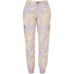 Urban Classics Hose Damen Gr&ouml;&szlig;e 42 beige / dunkelbeige / lavendel