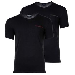 Emporio Armani T-Shirt Herren Gr&ouml;&szlig;e M rot / schwarz / wei&szlig;