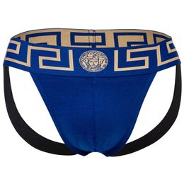 Versace Jockstrap Herren Gr&ouml;&szlig;e S blau / gold