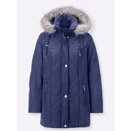 WITT Damen Kapuzenjacke in handschuhweicher Qualit&auml;t, marine, Gr&ouml;&szlig;e 38