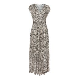 Buffalo Damen Maxikleid, schwarz-taupe bedruckt, Gr&ouml;&szlig;e 46