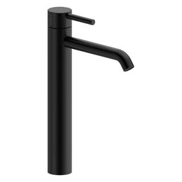 Herzbach DEEP BLACK Waschtischmischer XL-Size 17 cm ohne Ablaufgarnitur