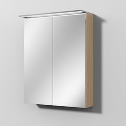 Sanipa Reflection Spiegelschrank MALTE 60 mit LED-Aufsatzleuchte