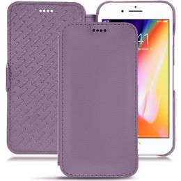 Noreve Lederschutzhülle horizontal (Apple iPhone 8 Plus), Smartphone Hülle, Violett