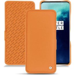 Noreve Lederschutzhülle horizontal (OnePlus 7T Pro), Smartphone Hülle, Orange