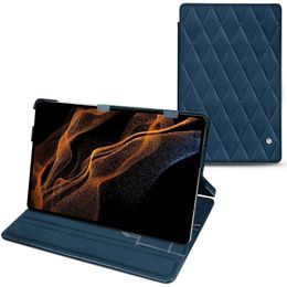 Noreve Lederschutzhülle horizontal (Galaxy Tab S8+), Tablet Hülle, Blau