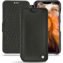 Noreve Lederschutzhülle horizontal (Apple iPhone 11 Pro Max), Smartphone Hülle, Schwarz