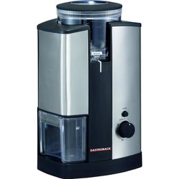 Gastroback Design Advanced, Kaffeemühle, Schwarz, Silber