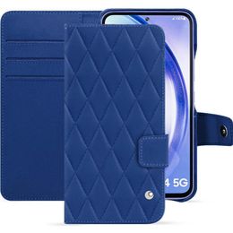 Noreve Lederschutzhülle Samsung Galaxy A54 (Samsung Galaxy A54 5G), Smartphone Hülle, Blau