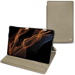 Noreve Lederschutzhülle horizontal (Galaxy Tab S8+), Tablet Hülle, Beige