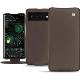 Noreve Lederschutzhülle vertikal (Google Pixel 6 Pro), Smartphone Hülle, Grau