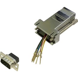 BKL Electronic 10121111 Adapter D-SUB-Stecker 9pol. - RJ45-Buchse 1 St. Single, Elektronikkabel + Stecker