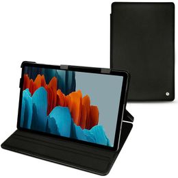 Noreve Lederschutzhülle horizontal (Galaxy Tab S7), Tablet Hülle, Schwarz
