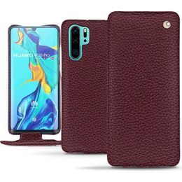 Noreve Lederschutzhülle vertikal (Huawei P30 Pro), Smartphone Hülle, Violett