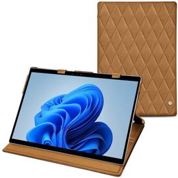 Noreve Lederschutzhülle vertikal (Microsoft Surface Pro 8), Tablet Hülle, Braun