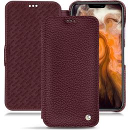 Noreve Lederschutzhülle horizontal (Apple iPhone 11 Pro Max), Smartphone Hülle, Violett