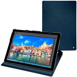 Noreve Lederschutzhülle vertikal (Microsoft Surface Pro 4), Tablet Hülle, Blau