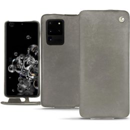 Noreve Lederschutzhülle vertikal (Samsung Galaxy S20 Ultra 5G), Smartphone Hülle, Grau
