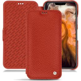 Noreve Lederschutzhülle horizontal (Apple iPhone 11 Pro Max), Smartphone Hülle, Orange